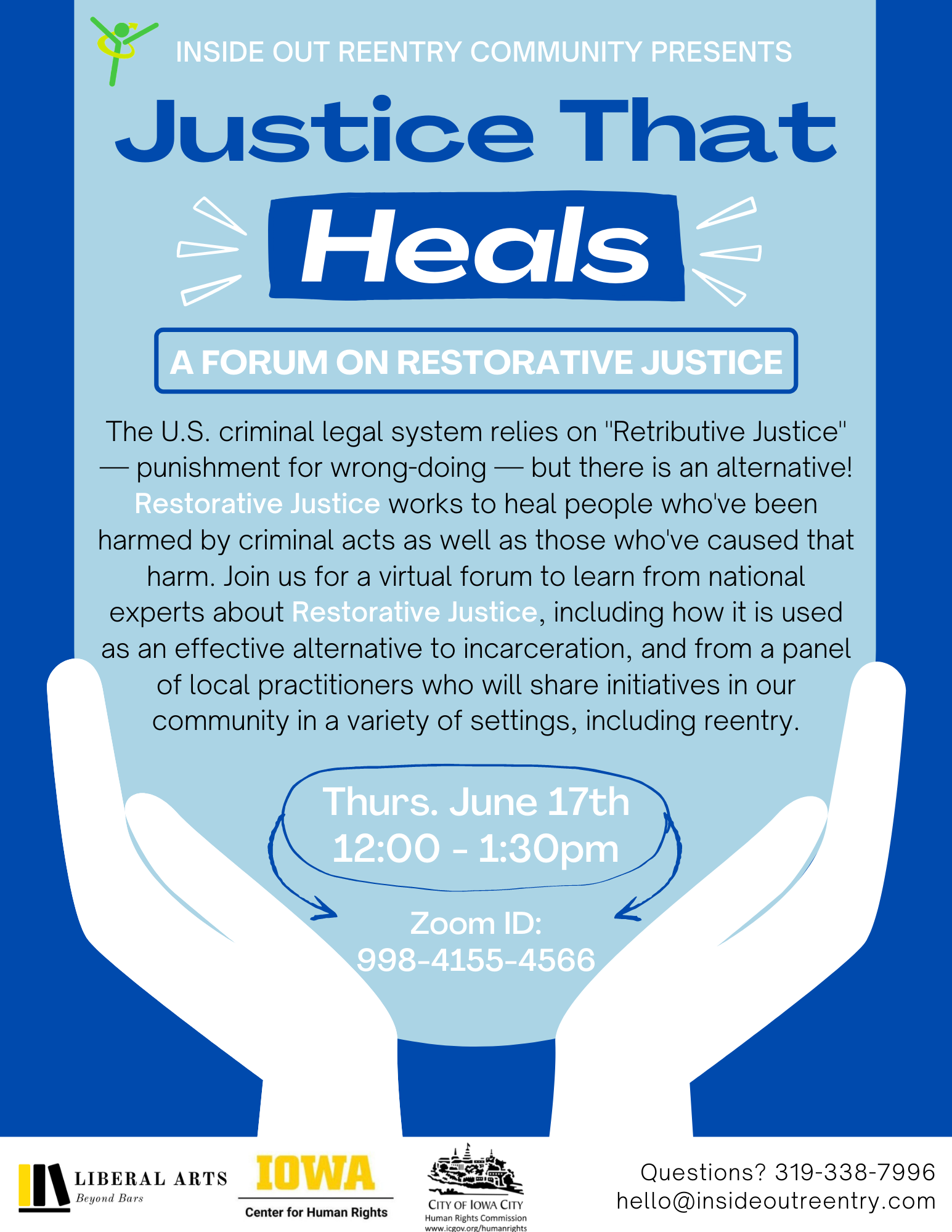 Justice That Heals: A Forum on Restorative Justice – Inside Out Reentry ...
